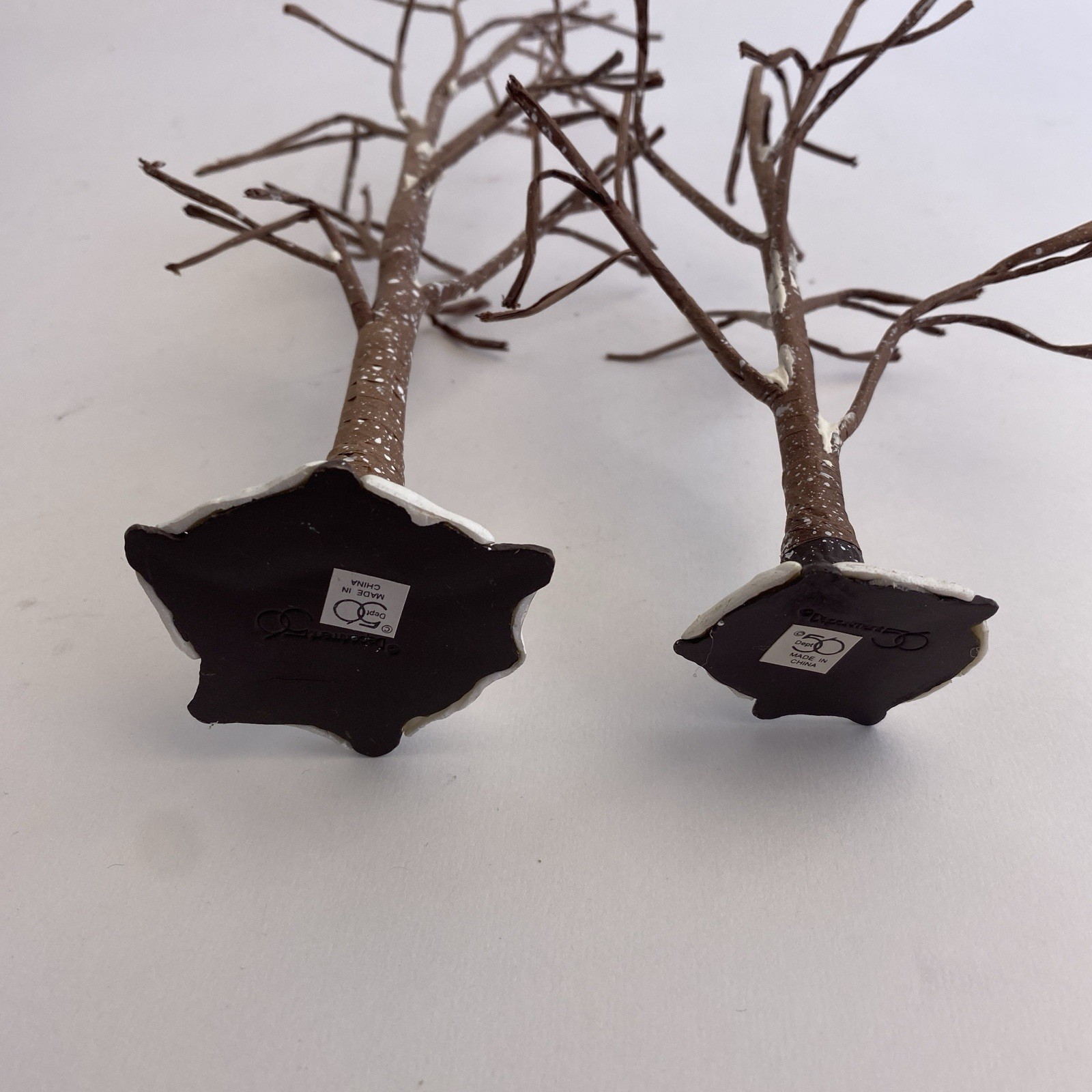 Department 56 Frosted Bare Branch Trees Christmas Village Accessories ...