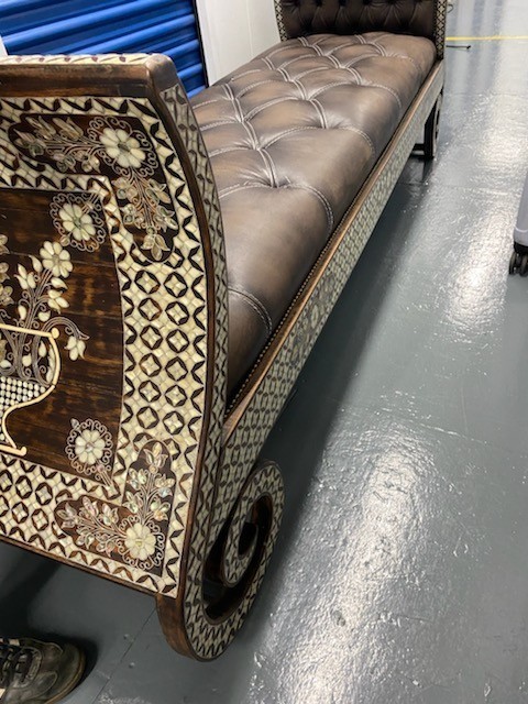 Moroccan Sofa Bench lounge chair mother of pearls | eBay