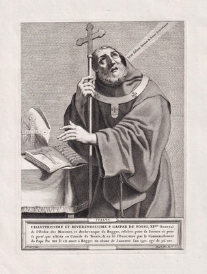 Order Of Minims Gaspare Of Fosso Bishop Of Reggio Calabrai Portrait ...