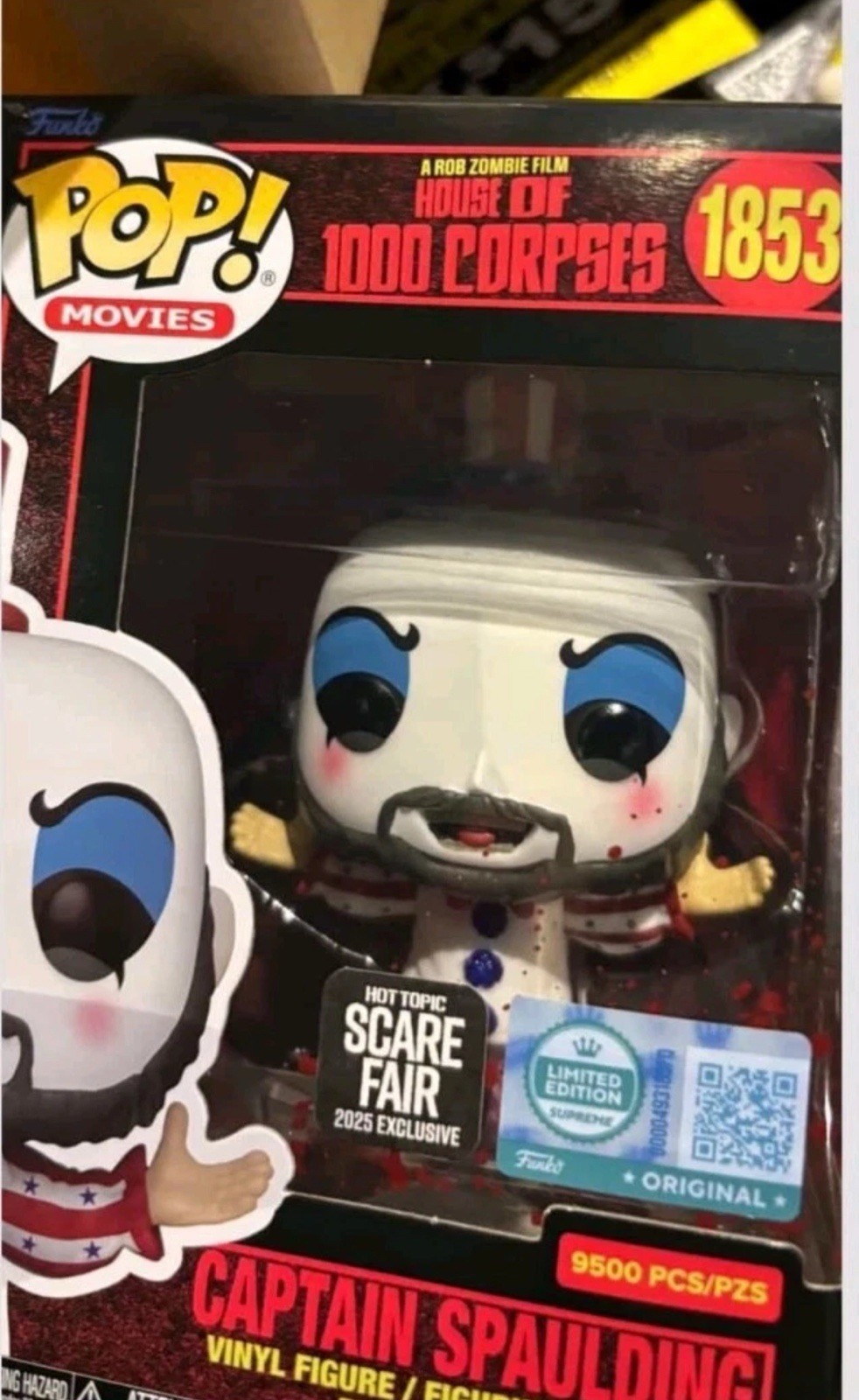 Funko Hot Topic Exclusive Captain Spaulding Le 9500 Scare Fair Preorder ...