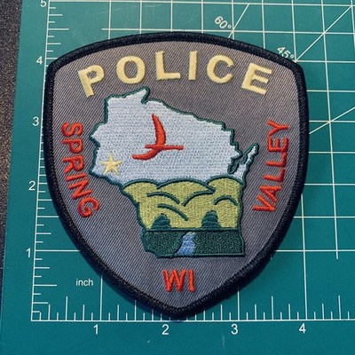 10B Spring Valley WI Police Patch Wisconsin State Embroidered Law ...