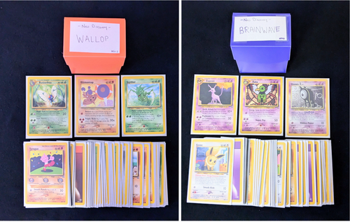 Pokemon Brainwave + Wallop Theme Deck (2 COMPLETE DECKS) Neo Discovery ...