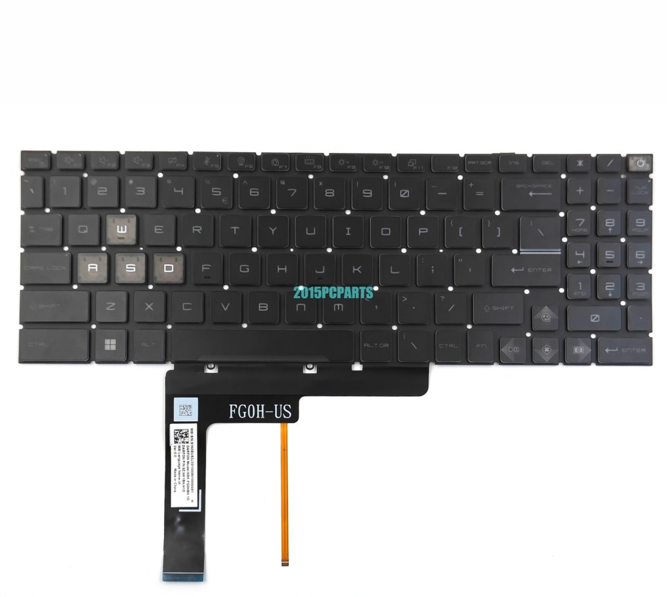 New MSI Cyborg 15 A12VE 15 A13VF MS-158P MS-15K1 Keyboard w/ Blue ...