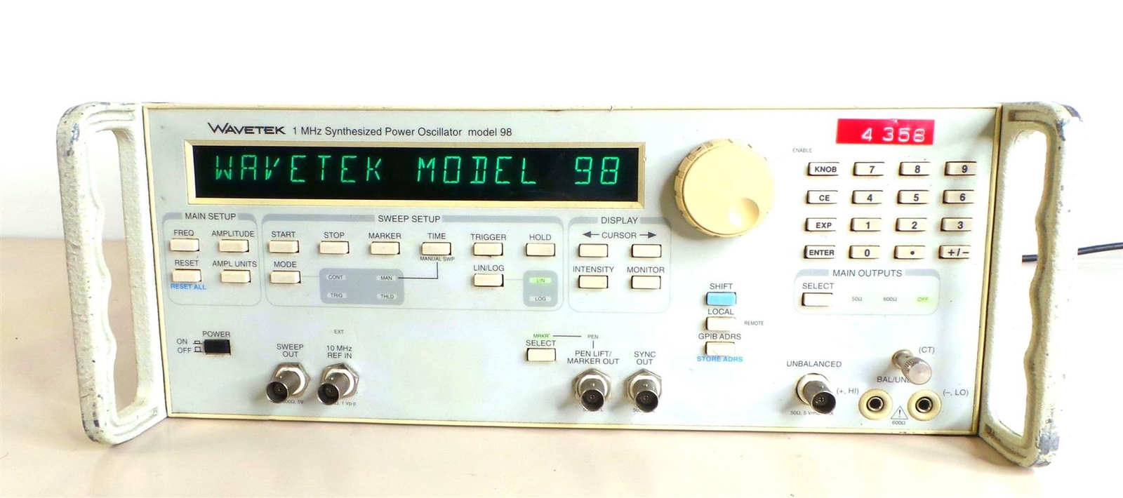 Wavetek 1 Mhz Synthesized Power Oscillator Model 98 - Free Shipping | eBay