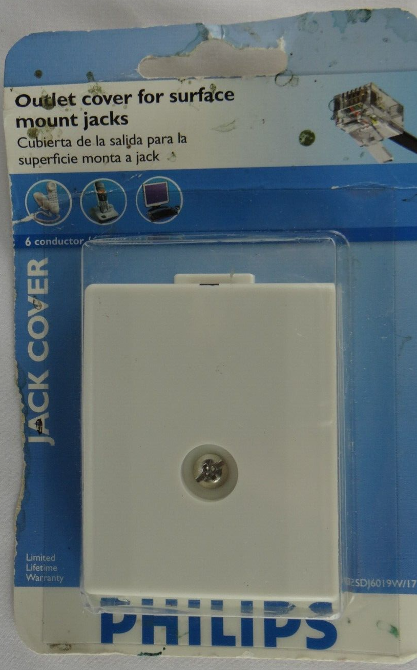 Philips Surface Jack, Modular Outlet Phones SDJ6019/17, White 6 ...