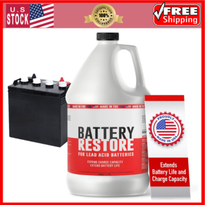 Battery Restore For Lead Acid Batteries - Made In USA - 64oz Formulated ...
