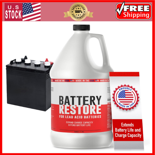 Battery Restore For Lead Acid Batteries - Made In USA - 64oz Formulated ...