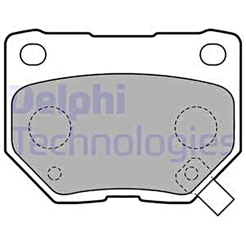 DELPHI Disc Brake Pad Set For SUBARU Impreza Estate Saloon 00-07 26696 ...