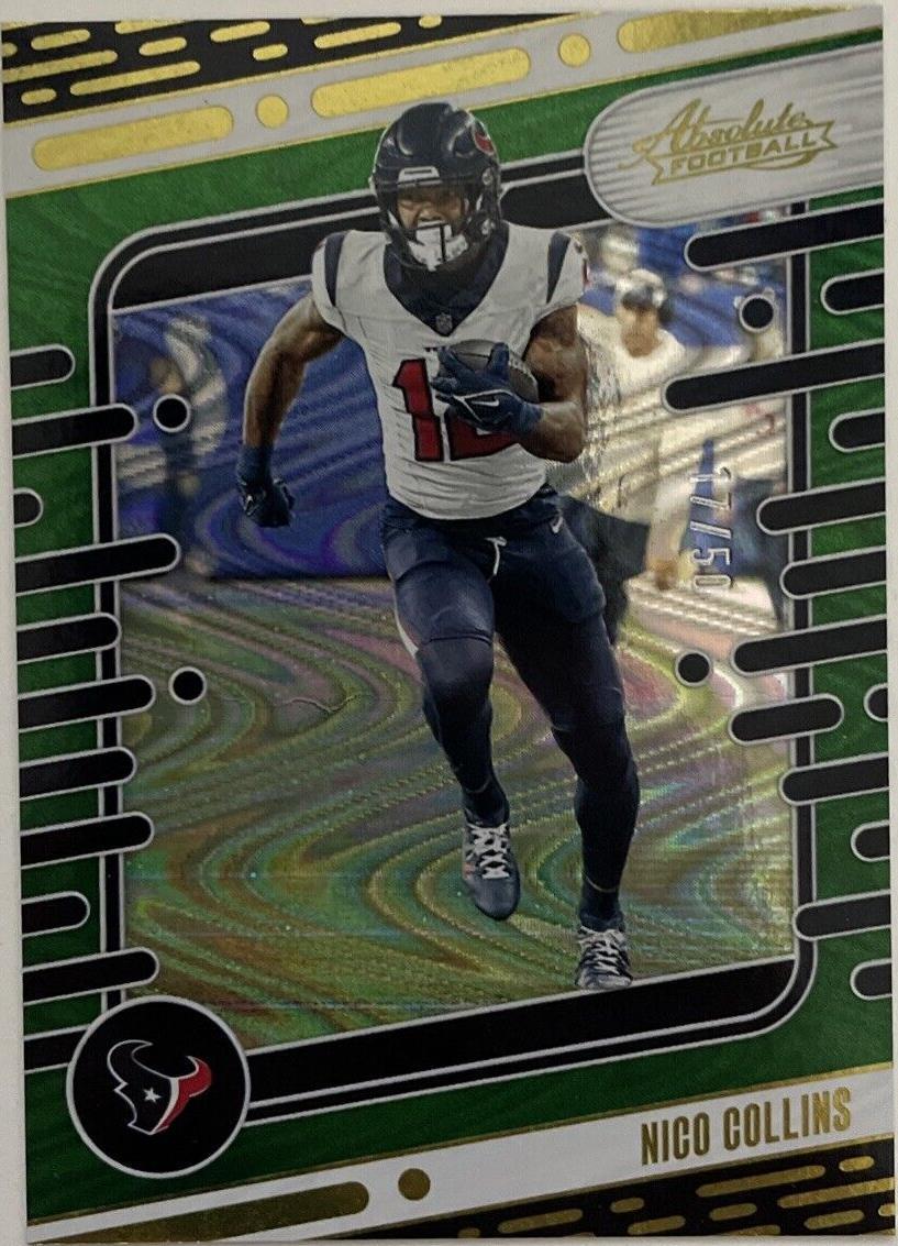 2024 Panini Absolute - Nico Collins #43 Green Waves /50 for sale online ...