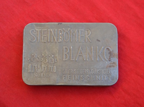 GERMAN WW2 WEHRMACHT SOLDIER TOBACCO RATION TIN BOX Steinbömer | eBay