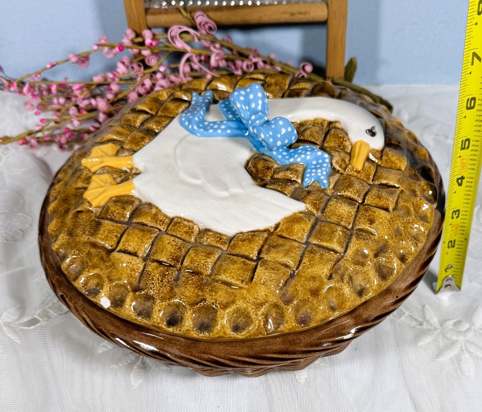 Vintage Blue Ribbon Goose Pie Keeper 1980's/1990's - Nostalgic Grandma ...
