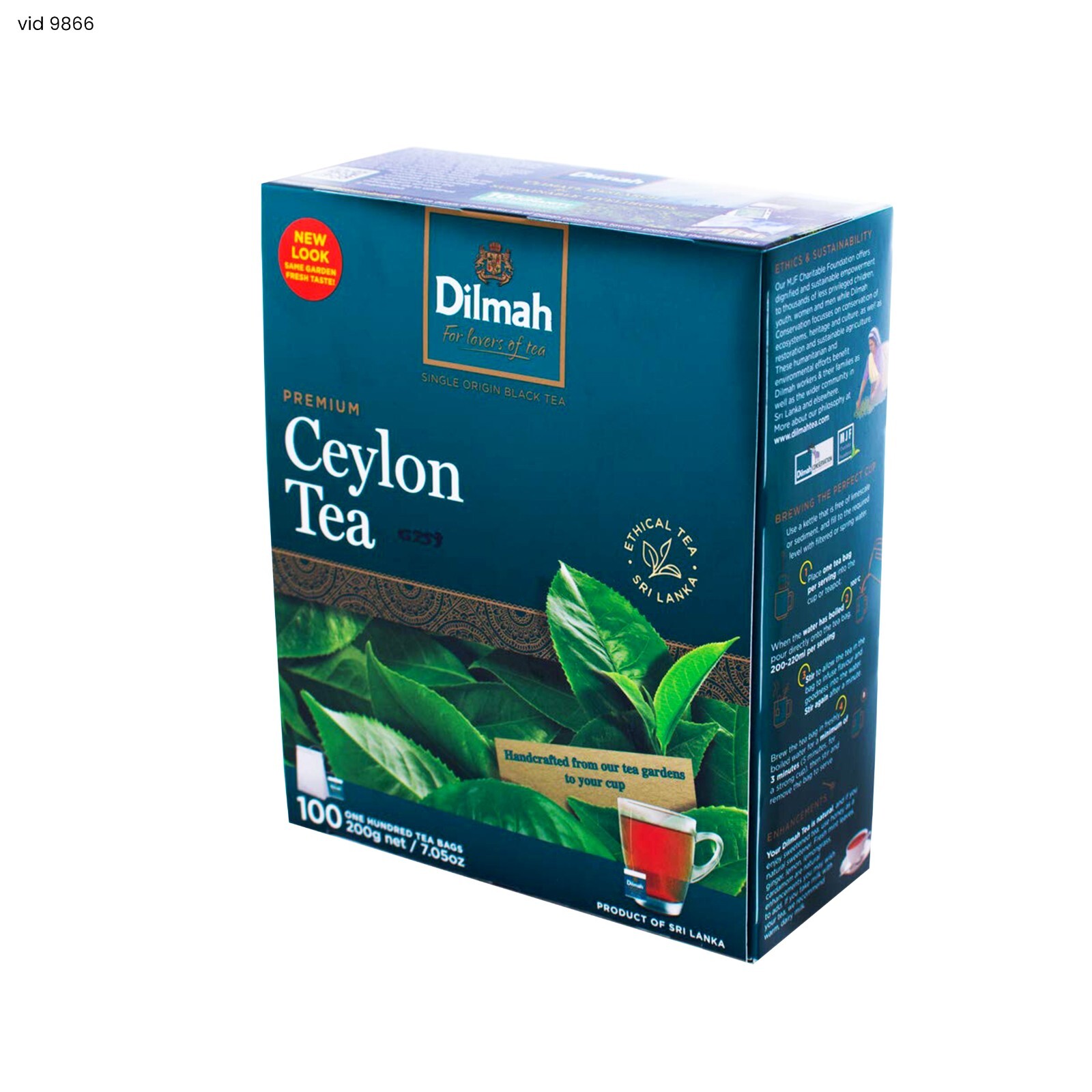 Dilmah Premium Ceylon tea 100% pure natural ethical black Tea 100 tea ...