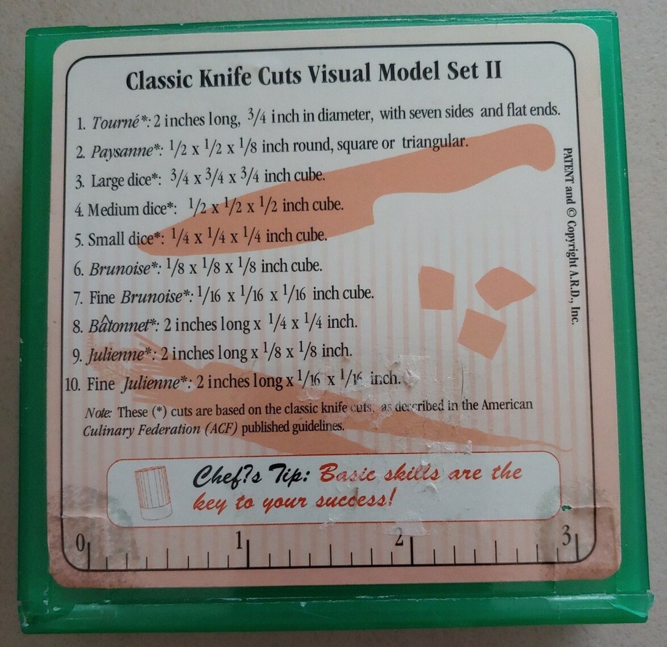 Classic Knife Cuts Visual Model Set II | eBay