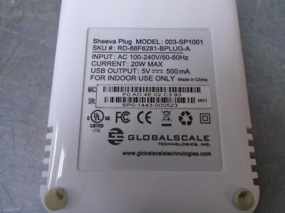 Sheeva Plug 003-SP1001 Globalscale Technologies | eBay