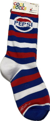 WOMEN'S COOL SOCKS CSGPEPSI PEPSI CREW SOCKS SIZE 5-11 RED/WHITE/BLUE ...