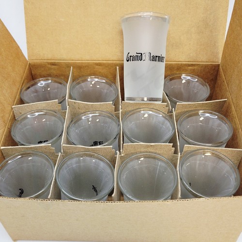 12pk Grand Marnier Frosted Glass 3" Flared Shot Glasses, Individually ...