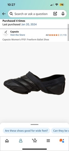 Capezio Freeform Ballet Slipper/shoe Size 11w | eBay
