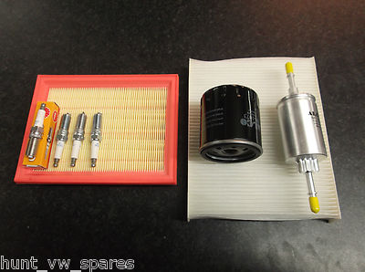 FORD FIESTA MK6 / FUSION SERVICE KIT OIL FUEL AIR CABIN FILTERS SPARK ...