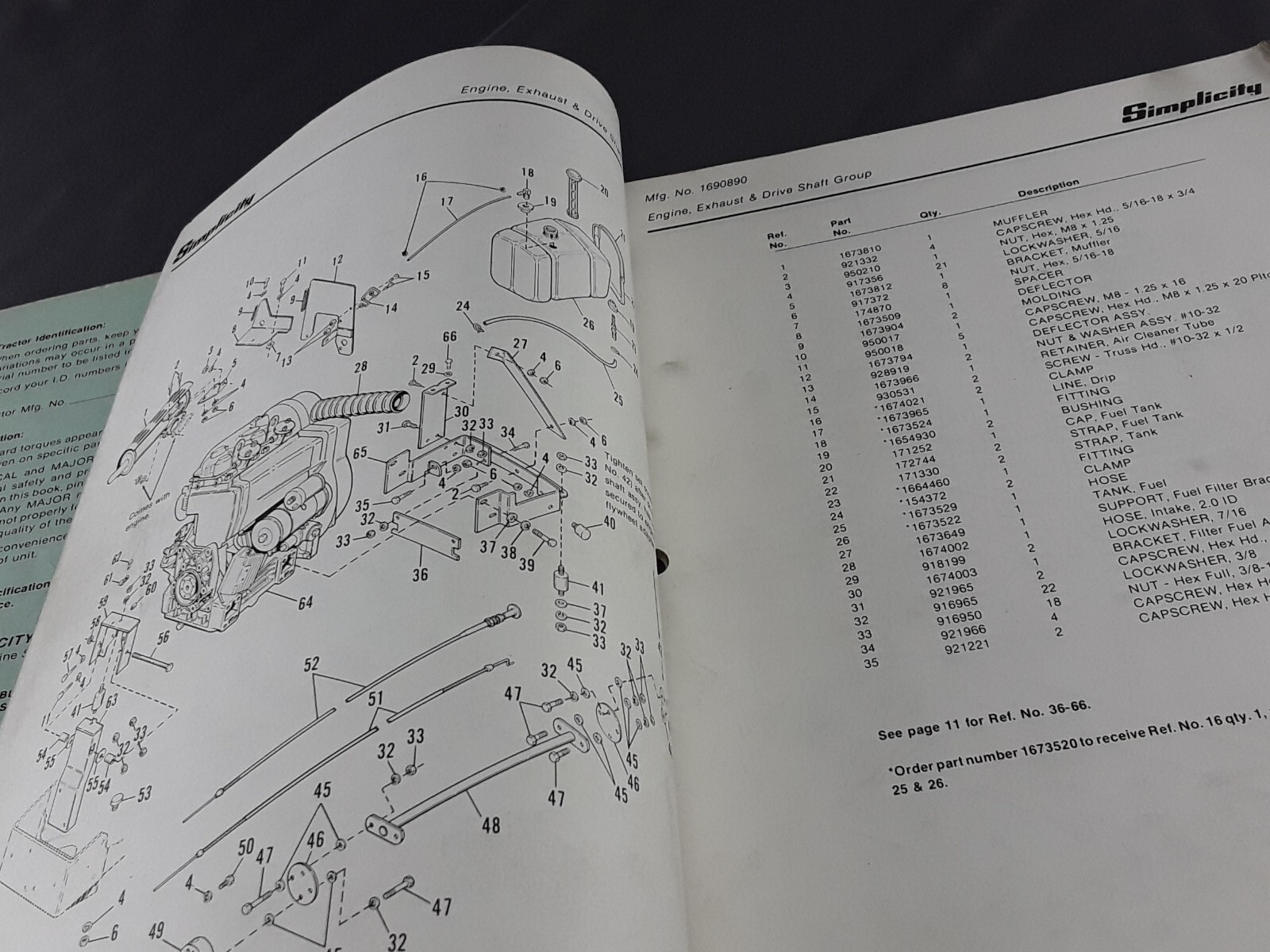Simplicity Parts Manual Series 7790 Hydrostatic diesel Series Riding ...
