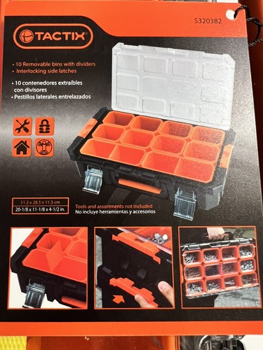 Tactix 980345527 3-in-1 Rolling Tool Box System Black for sale online ...