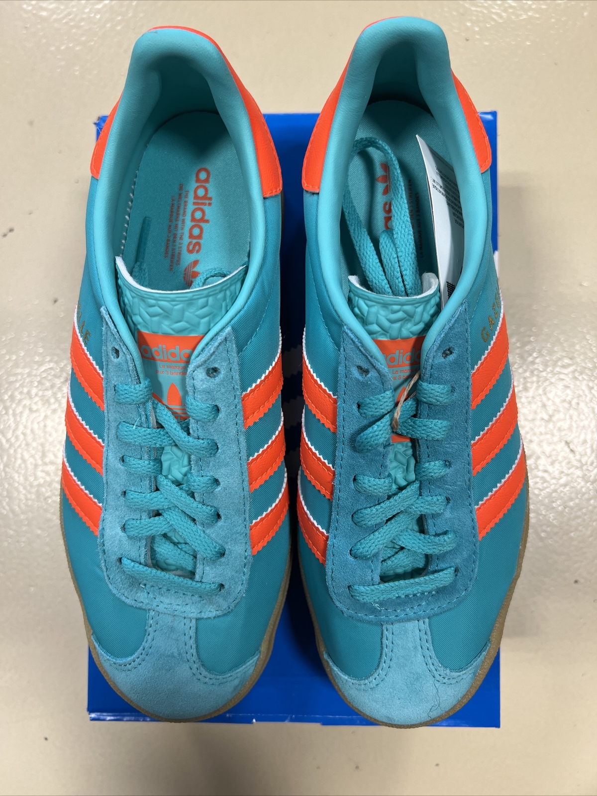 Adidas Gazelle Bold "Bold Mint Orange Gum Sole” Colorway Women's Size 6 ...