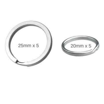 316 Stainless Steel Key Ring Key Chain Split Key Ring Marine Grade ...