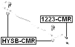 Rear Stabilizer Bar Bush D15.8 Fits Hyundai 55513-2B200, 55513-2S100 ...