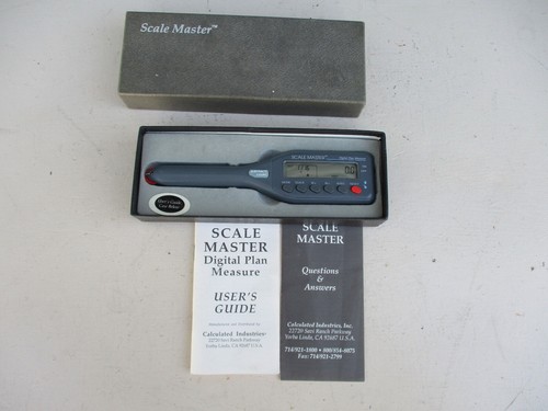 Calculated Industries Scale Master Digital Plan Measure w/Manual & Original Box | eBay