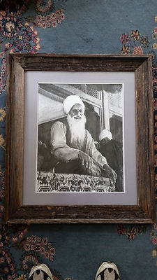 Sowan Singh Ji Drawing 16" X 20", Frame is 26" X 30 Sant Mat Kirpal ...