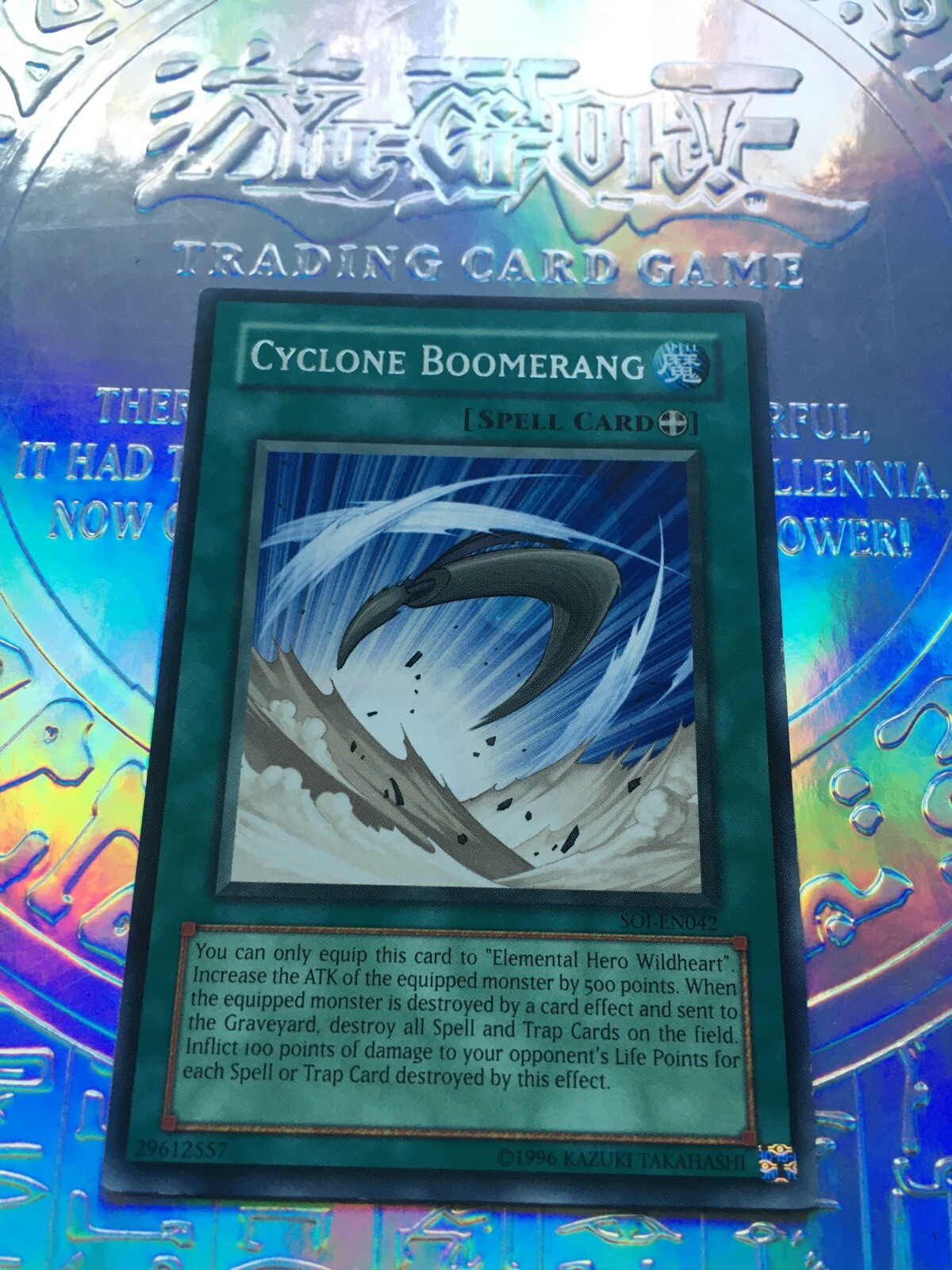 YuGiOh!:! Cyclone Boomerang (SOI-EN042) Unlimited -VLP- “Rare” | eBay