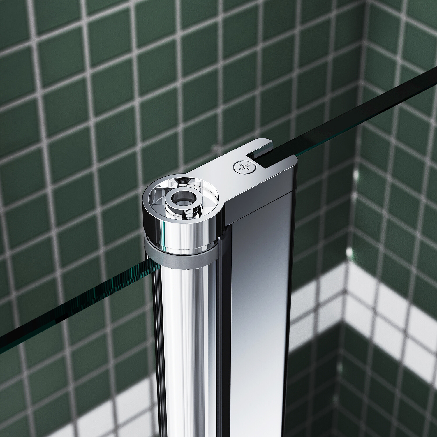 Walk In Shower Enclosure and Tray With Flipper Wet Room Screen 8mm ...