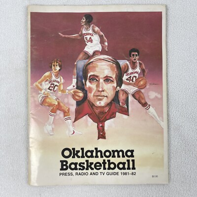 1981-82 Oklahoma Sooners Basketball Media Guide Vintage Magazine ...