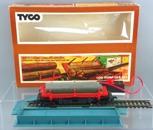 Vintage TYCO 926:900 HO Scale Remote Control Operating Log Dump Car Set ...