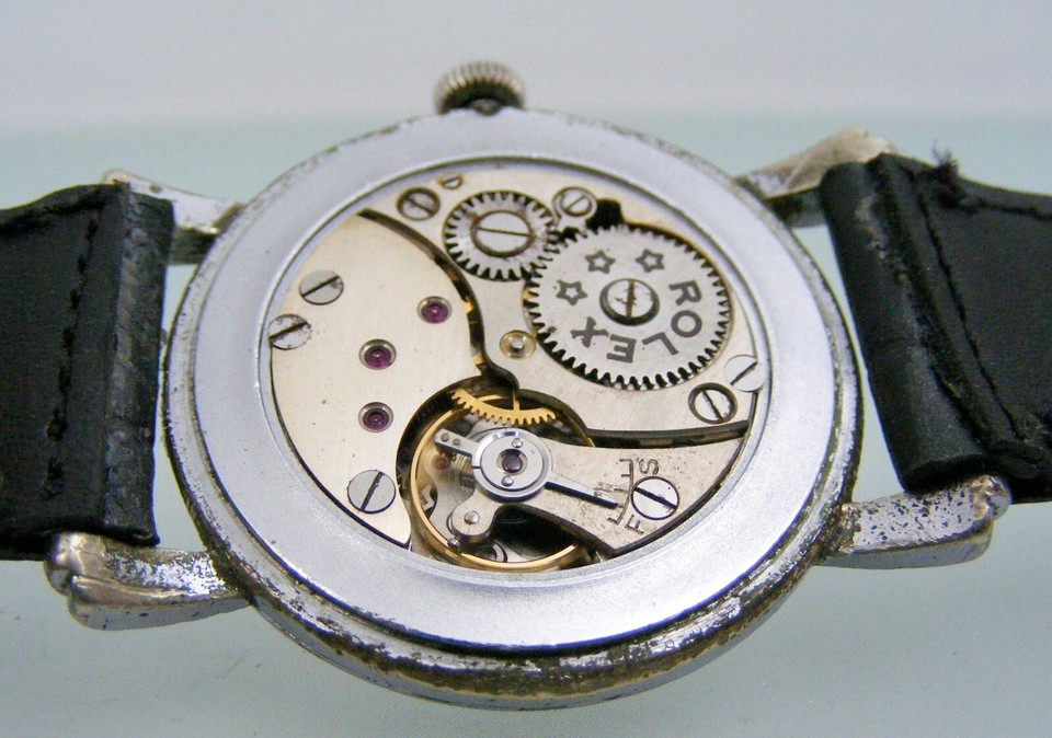 Vintage Men´s Rolex Marconi watch circa 1940, chrome case steel back | eBay