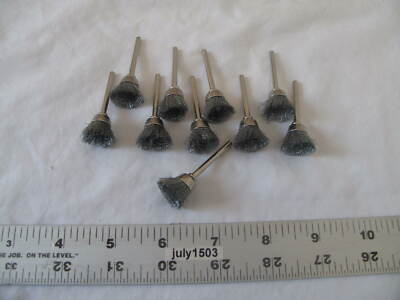 (10) NEW Stainless Steel Brush 3/4" for Dremel Deburr Rotary Tool (DH ...