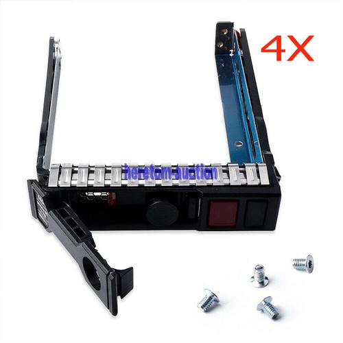 4X 2.5'' NVME SSD Hard Drive Caddy Tray for HP DL360 DL380 G10 727695 ...