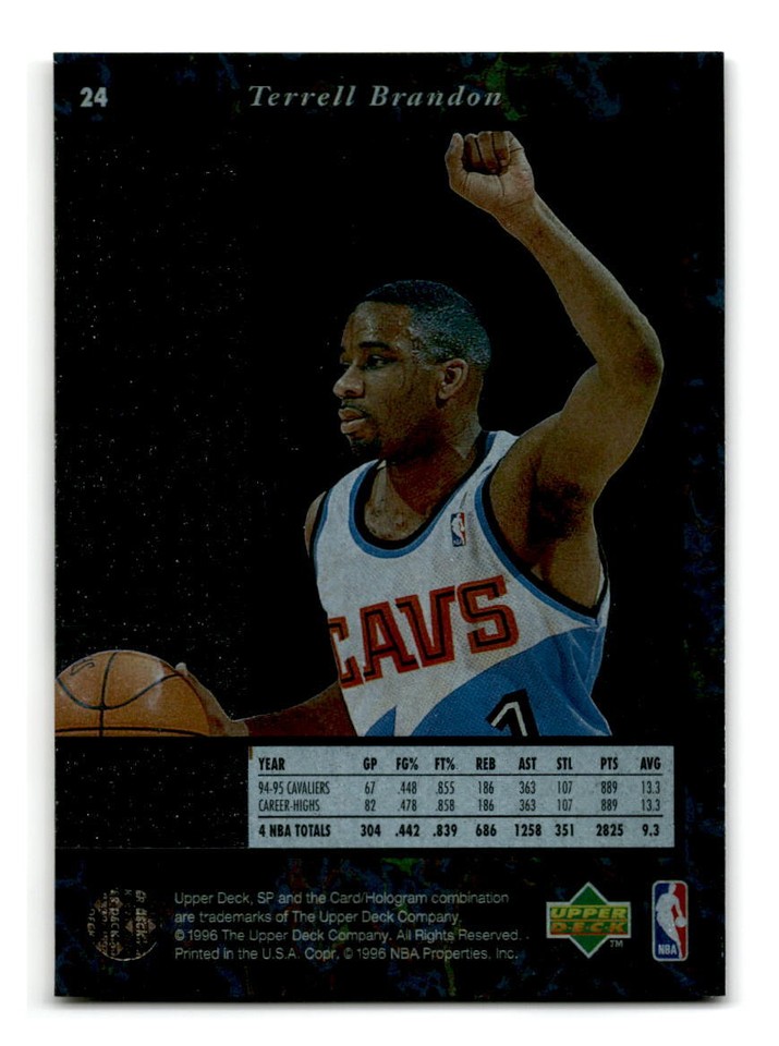 1995-SP-#24-Terrell Brandon-Cleveland Cavaliers | eBay
