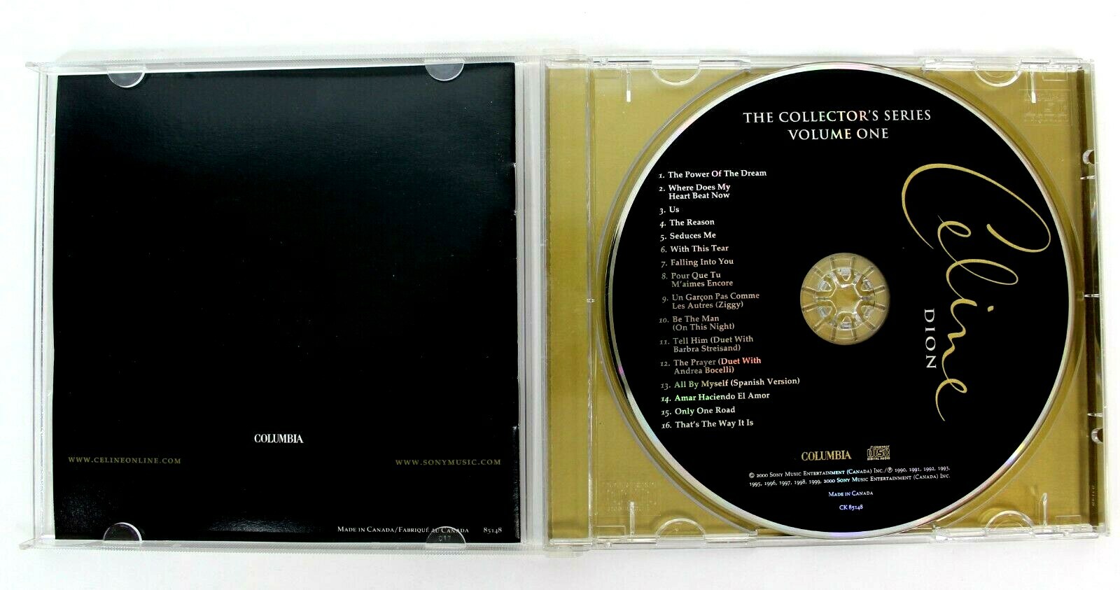 Celine Dion Collector's Series Volume One Music CD 2000 Sony Music ...