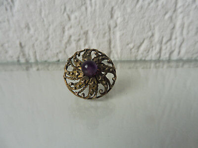 Ring, 835 Silver with Amethyst, Beautiful, Old Ring | eBay