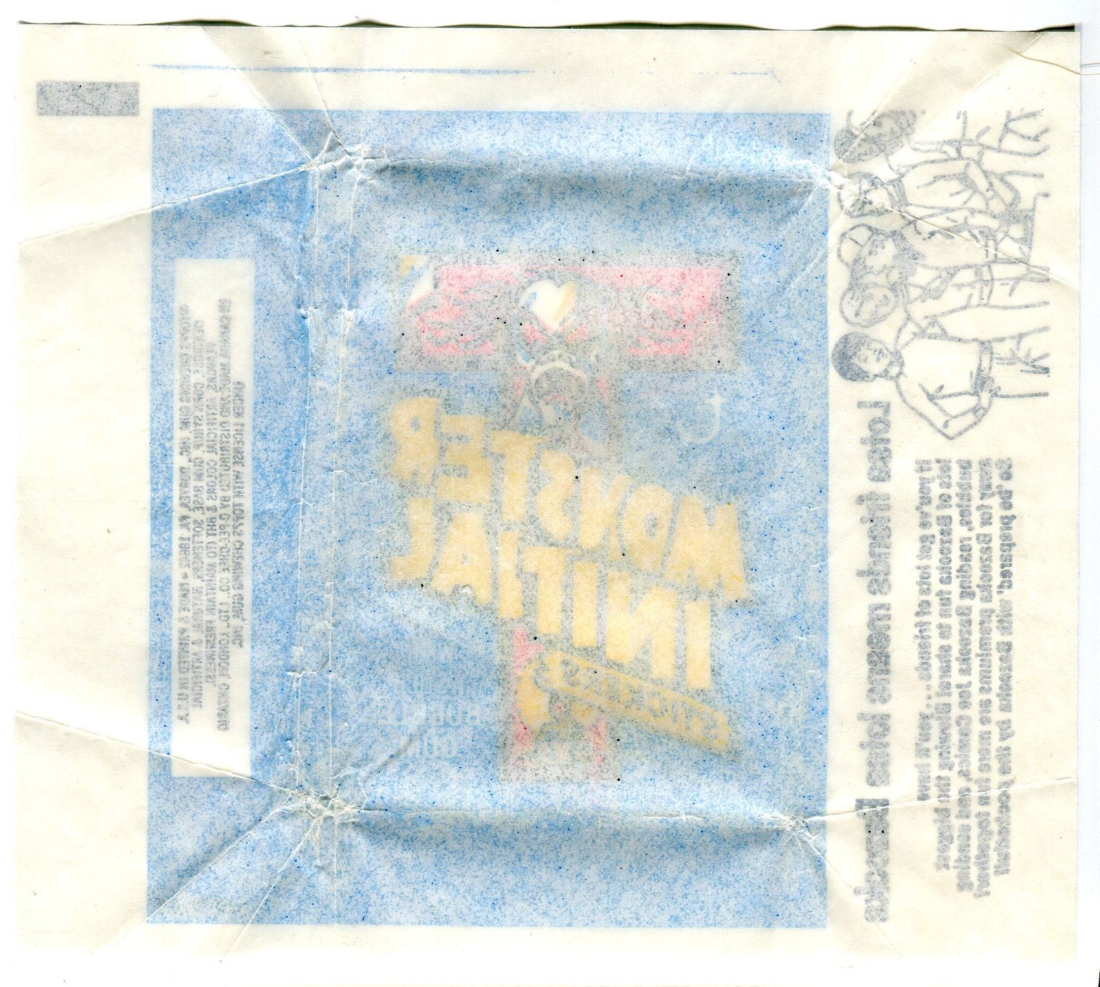 Monster Initial Stickers 1973 Topps Vintage Bubble Gum Trading Card ...