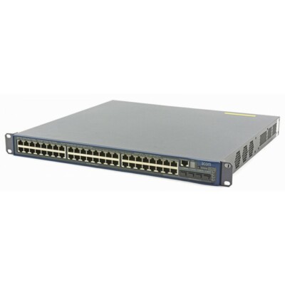 HP 3COM 4800G PWR 3CRS48G-48P-91 48-Port PoE 100/1000 Gigabit Network ...