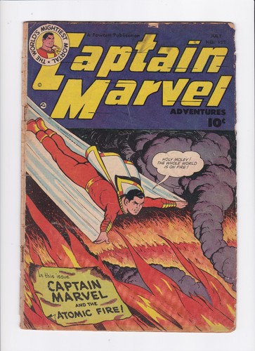 CAPTAIN MARVEL ADVENTURES #122 [1951 GD+] "CAPTAIN MARVEL & THE ATOMIC ...