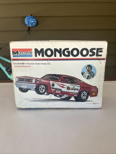 Monogram Tom McEwen's Duster Funny Car Mongoose Model 6763 1/24 Unbuilt ...