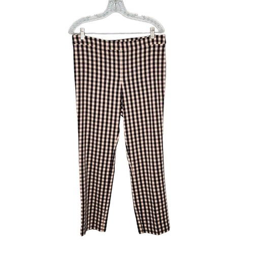 Lauren by Ralph Lauren Black & Cream Check Women's Ankle Pants New With ...