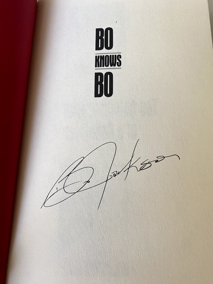 BO KNOWS BO by Bo Jackson Book 1990 1st Edition Autopen Signature HCDJ ...