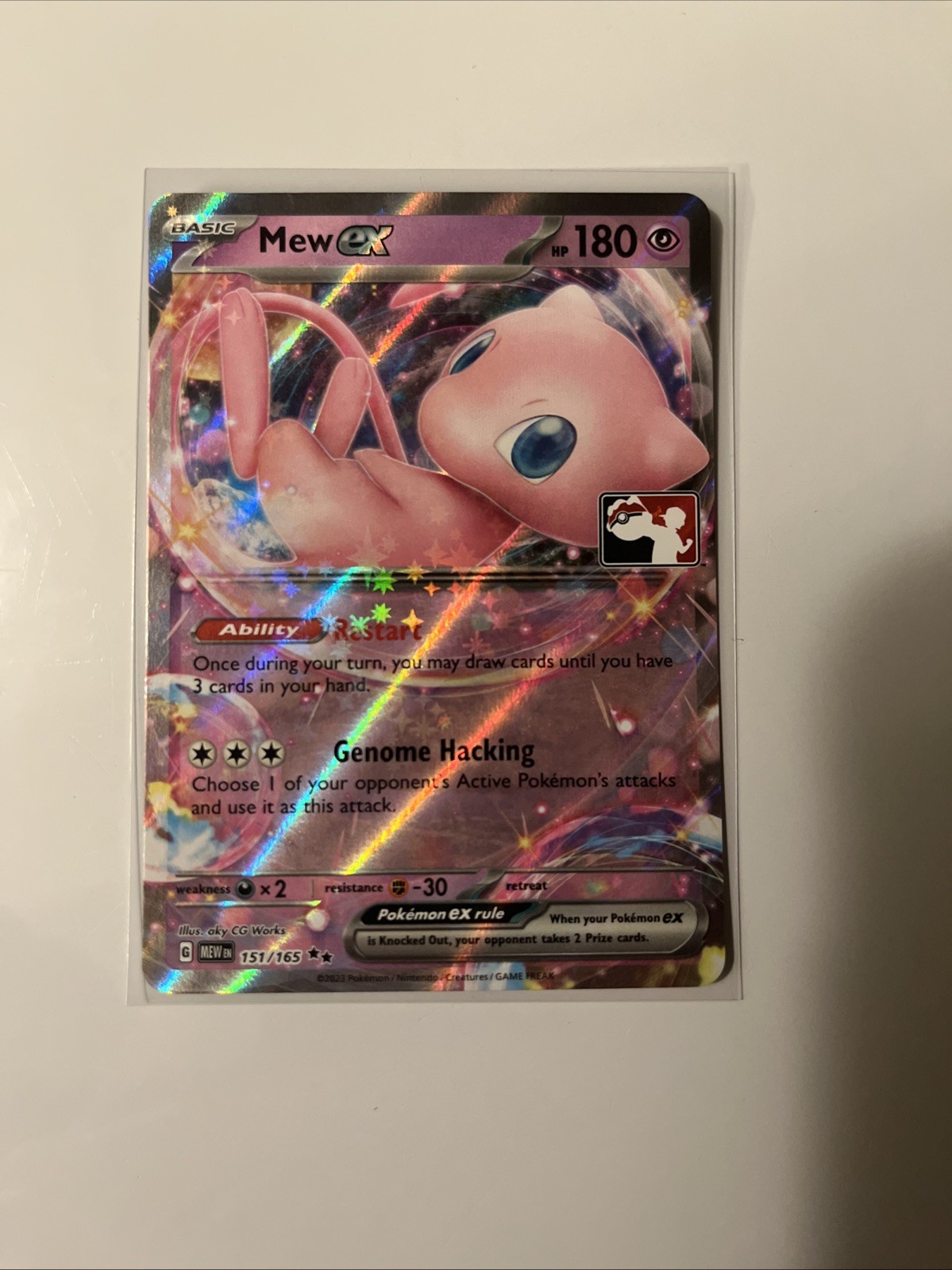 Mew ex 151/165 Play! Pokemon Prize Pack Series 5 League Stamp Card | eBay