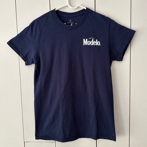 Cerveza Modelo Graphic T-Shirt Sz S Navy Blue | eBay
