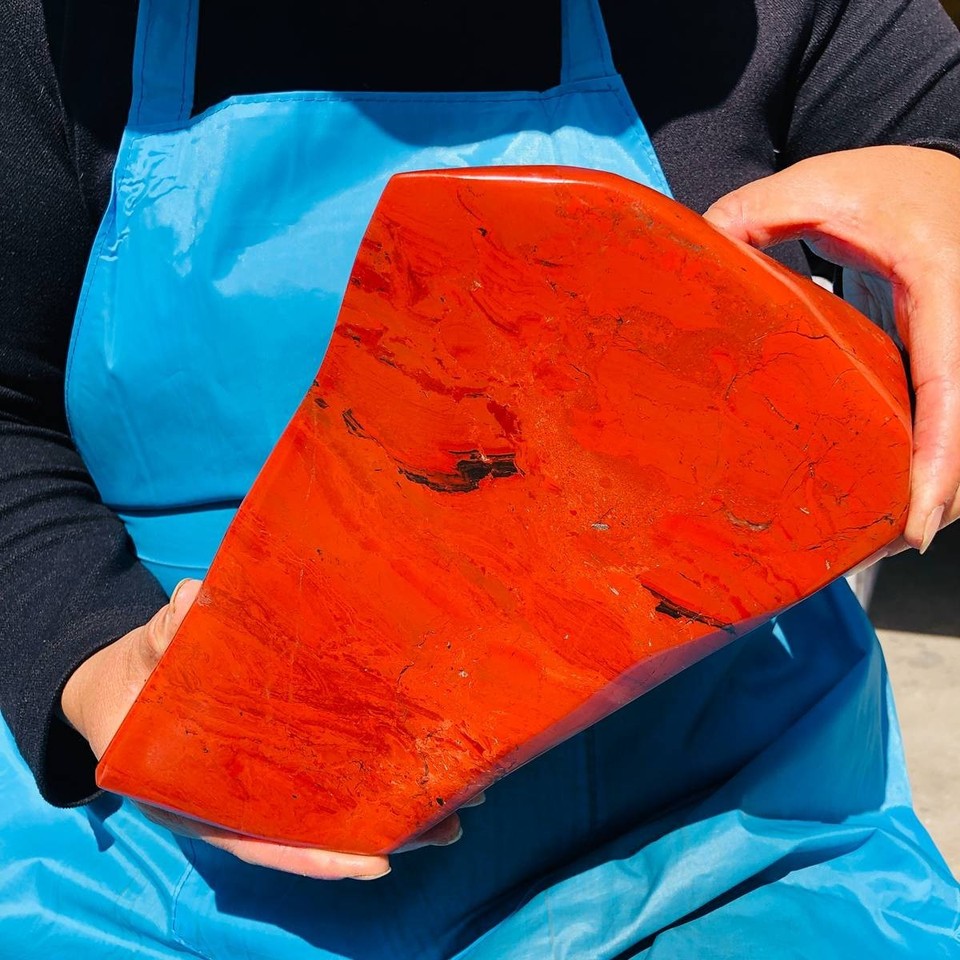 5030G Natural Beautiful Red Jasper ore Crystal Mineral Specimen MH911 ...