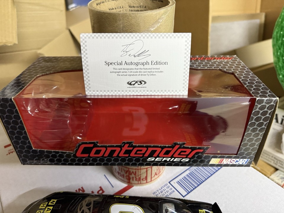 TY DILLON AUTOGRAPHED W COA 1/24 CFS Contender 2010 #3 Waffle House ...