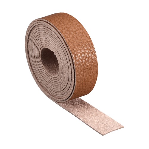 Leather Straps for Crafts, 1/2" Wide Full Grain Leather Strips(Brown ...
